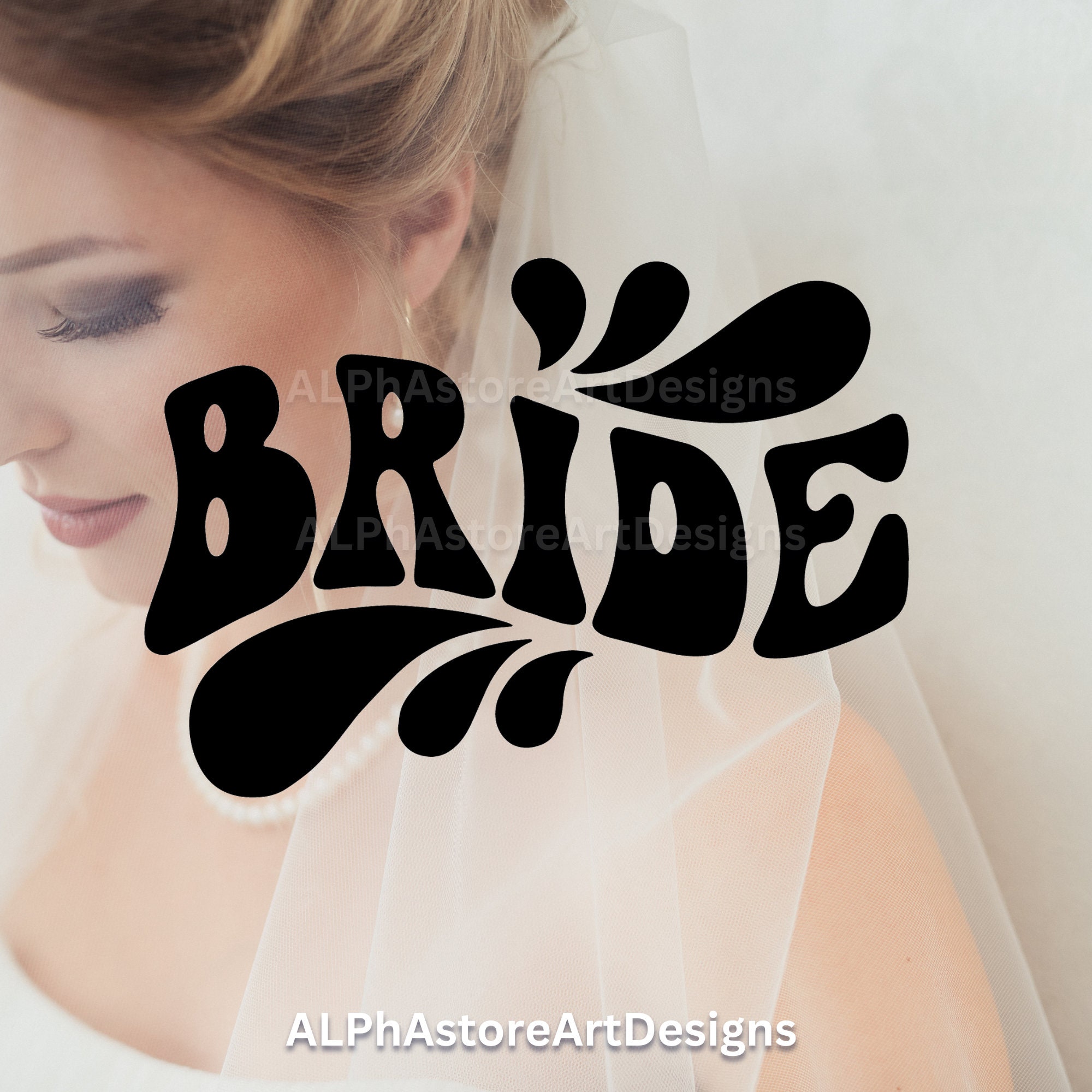 Bride SVG Clipart Cut File Bride to Be Bridal Shower Wedding Bridal ...