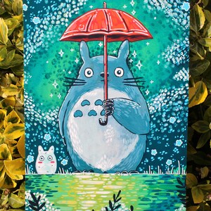Totoro Studio Ghibli - Art Illustrations Print - Etsy
