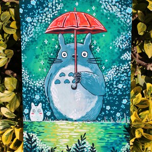 Totoro Studio Ghibli - Art Illustrations Print - Etsy
