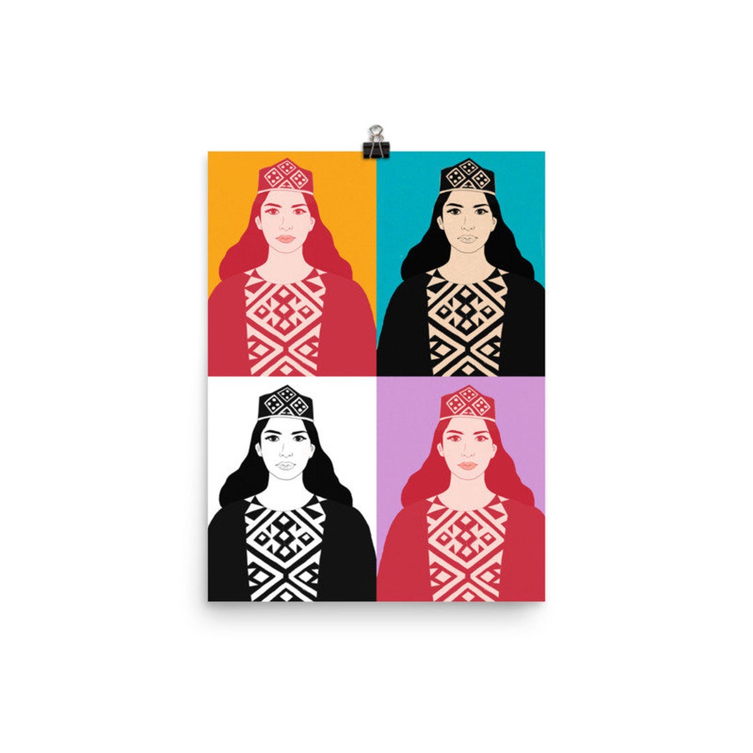 Art Print — Armenian Dress Color Blocks - Etsy