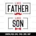 Father and Son Matching Shirts SVG: Dad Gift, Cricut Files (digital ...