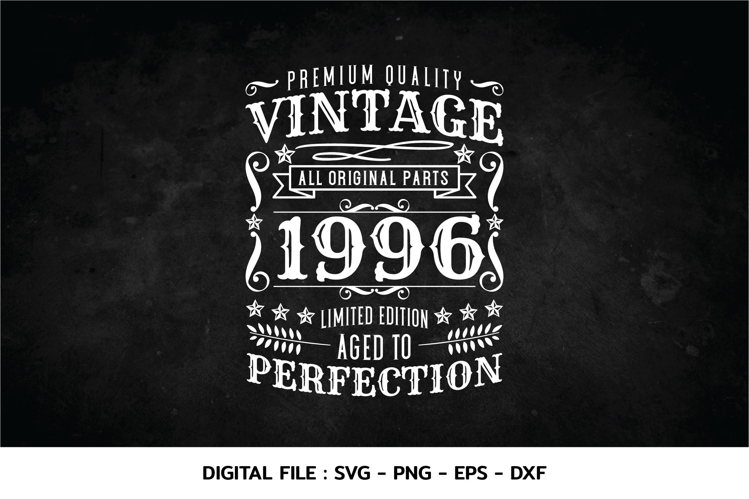 Birthday Vintage 1996 Svg Aged to Perfection Birthday | Etsy