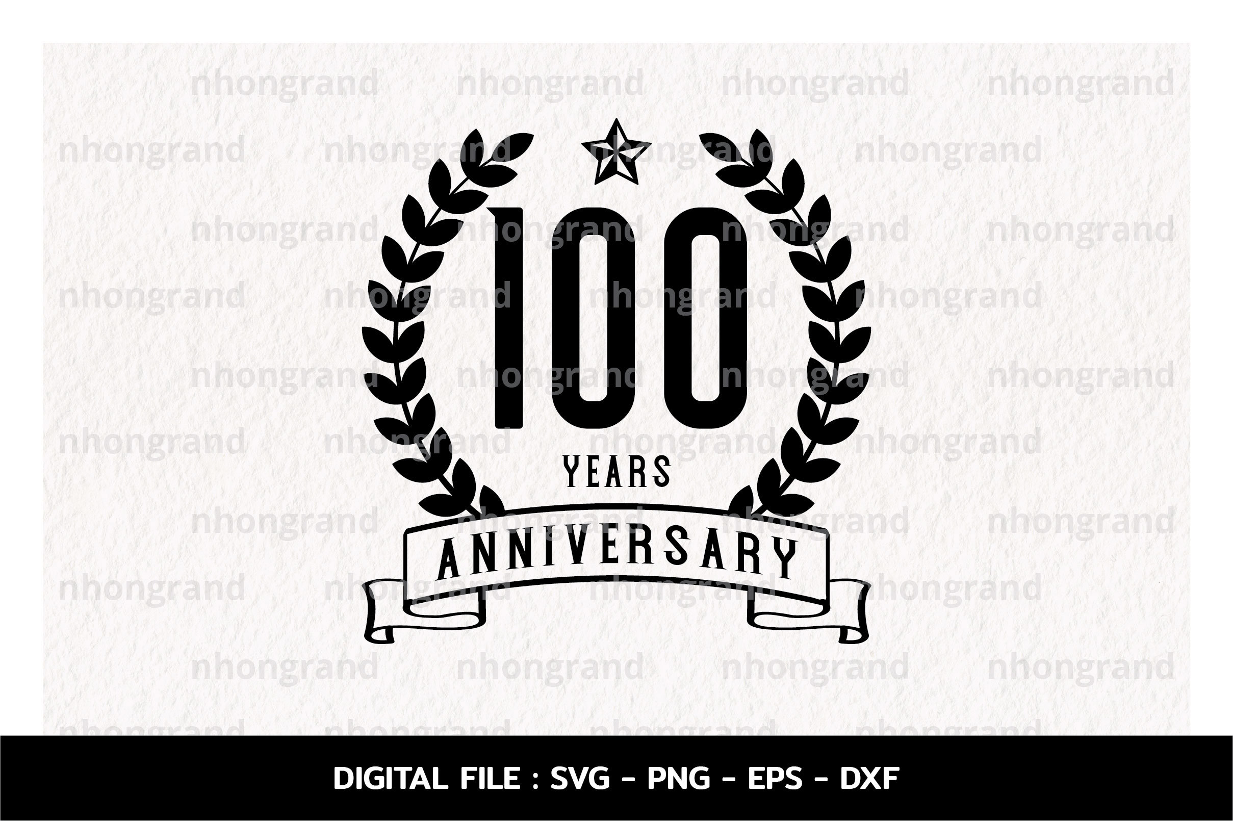 100 Years Anniversary Monogram SVG, Cricut Files (instant Download) - Etsy