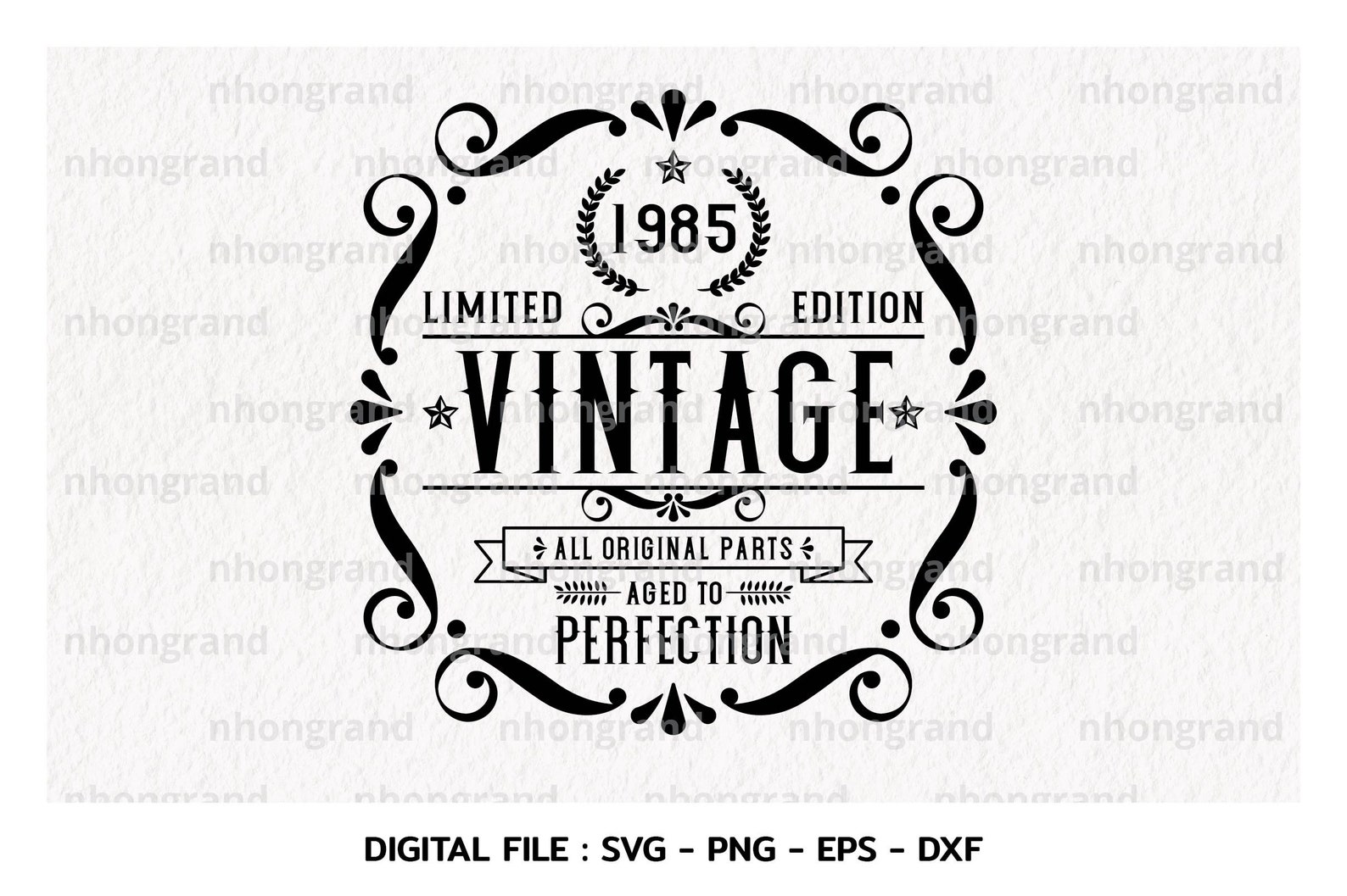 Birthday Vintage 1985 Svg Aged to Perfection Birthday - Etsy UK