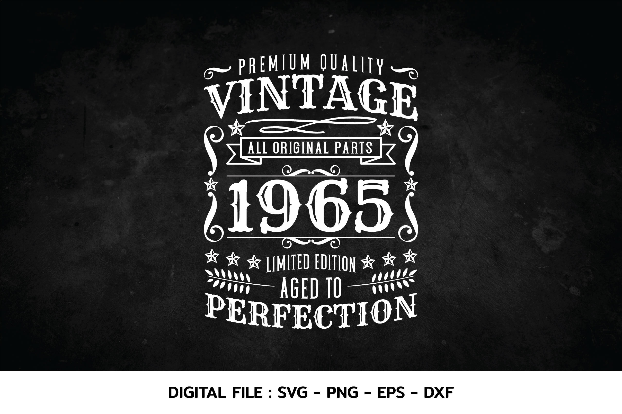Birthday Vintage 1965 Svg Aged to perfection Birthday | Etsy
