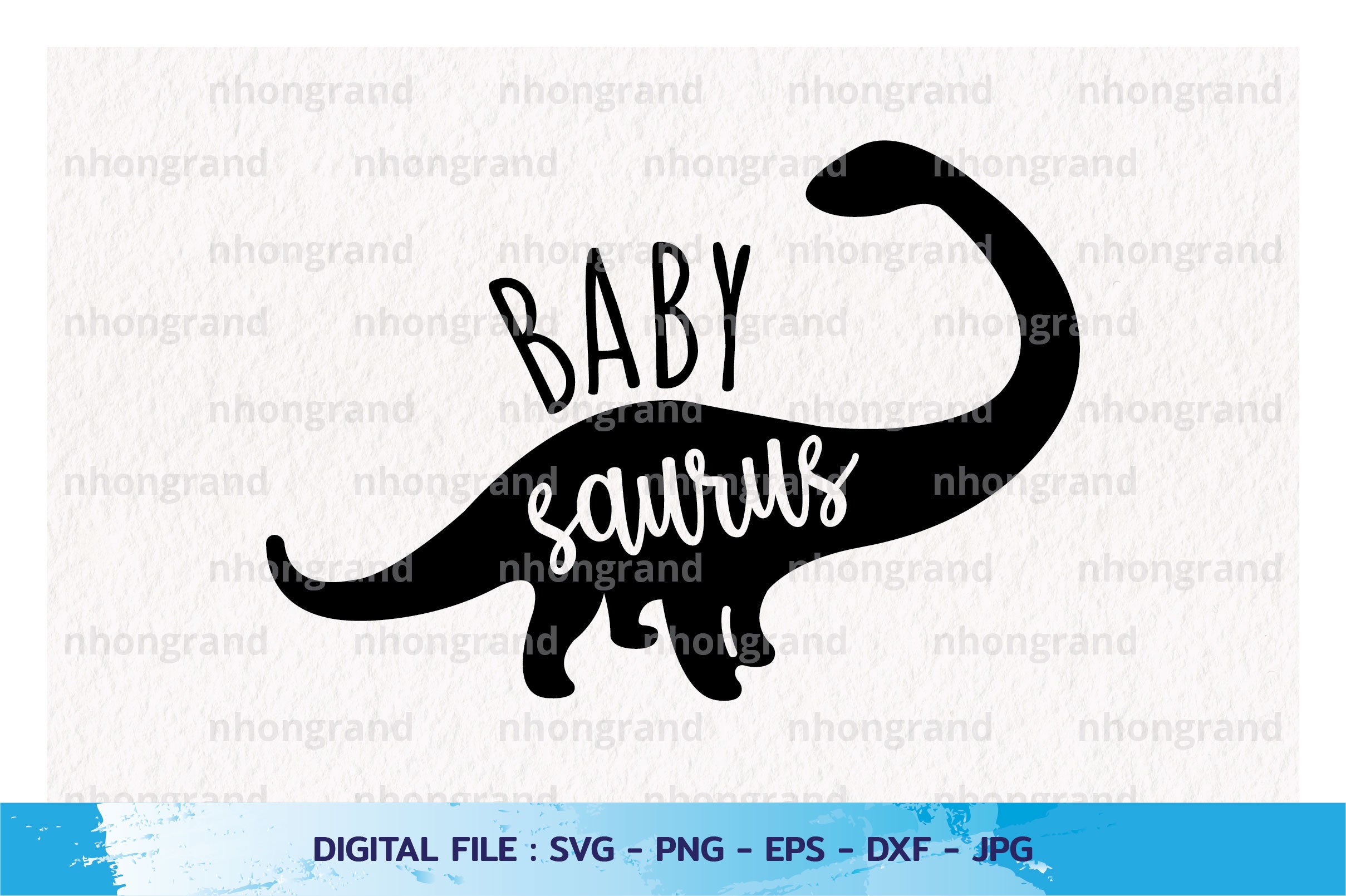 Baby Saurus Silhouette Svg T-shirt Cricut Files Svg Png - Etsy
