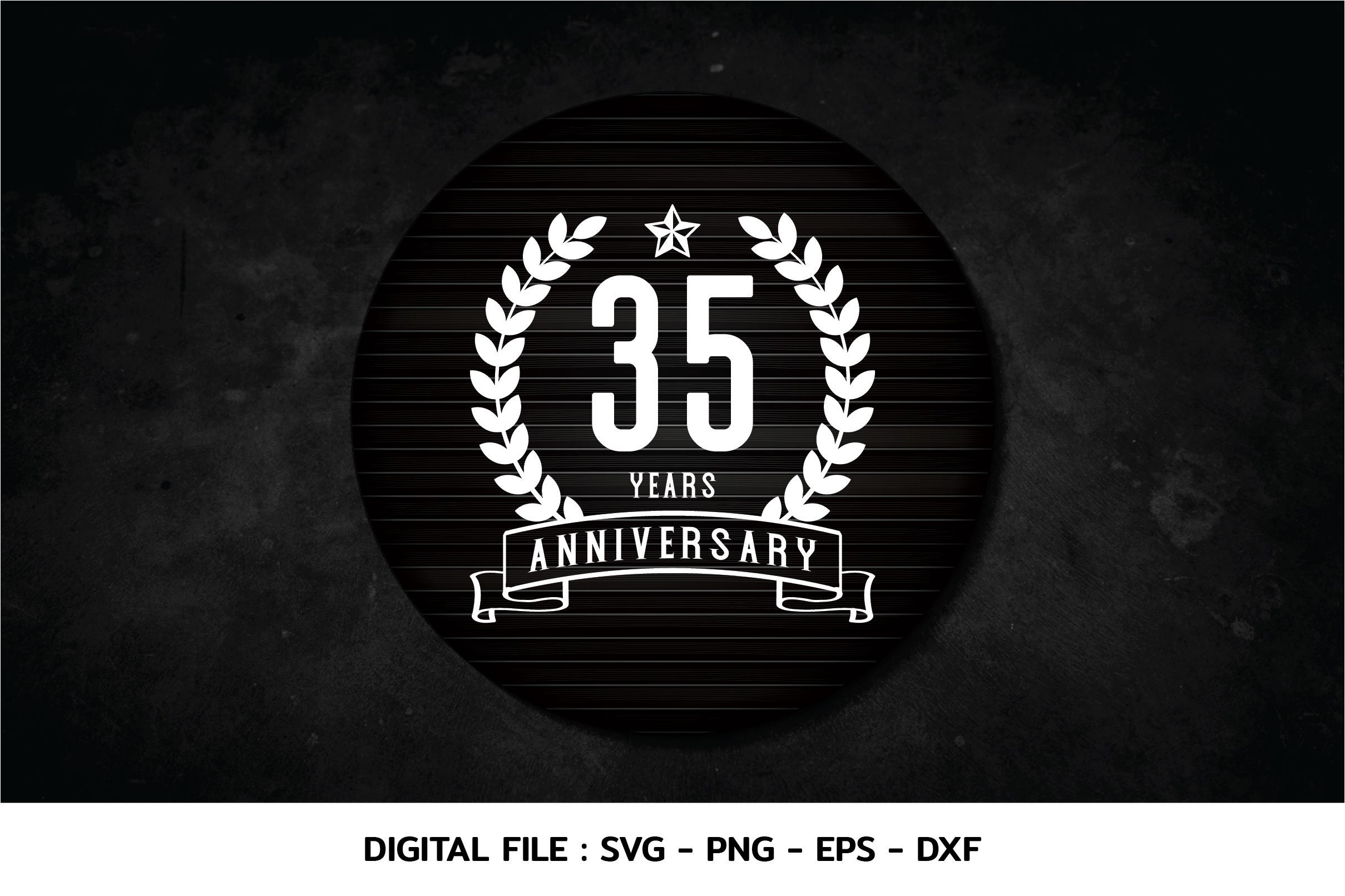 35 Years Anniversary Celebration Monogram Svg T-shirt Cricut | Etsy