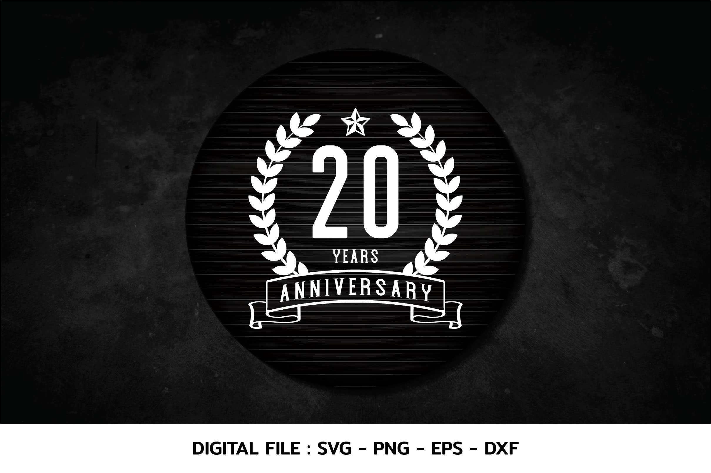 20 Years Anniversary Celebration Monogram Svg T-shirt Cricut - Etsy