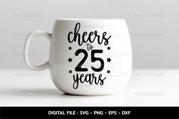 Cheers to 25years Anniversary Celebration Funny Star T-shirt - Etsy