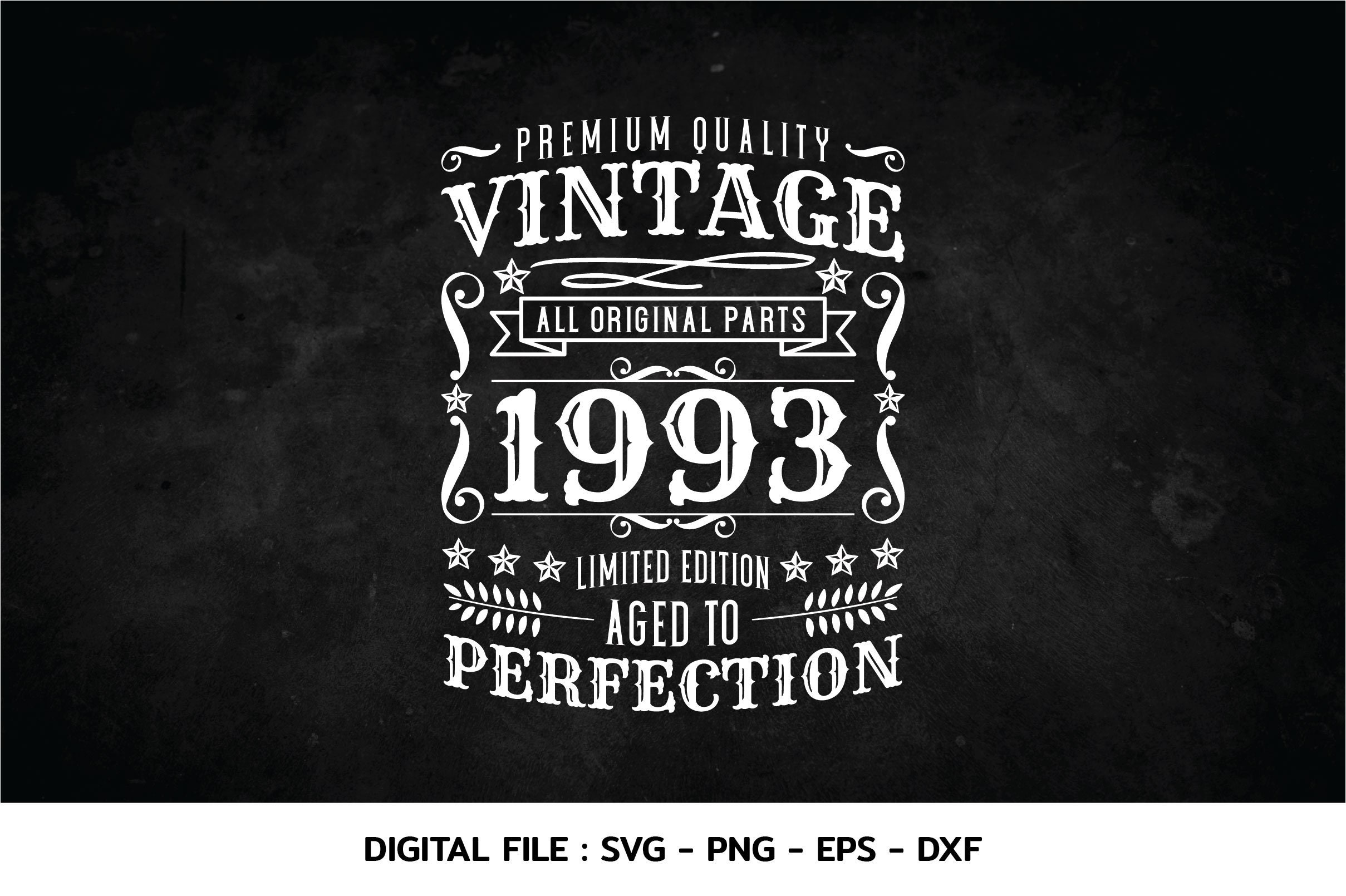 Birthday Vintage 1993 Svg Aged to Perfection Birthday - Etsy