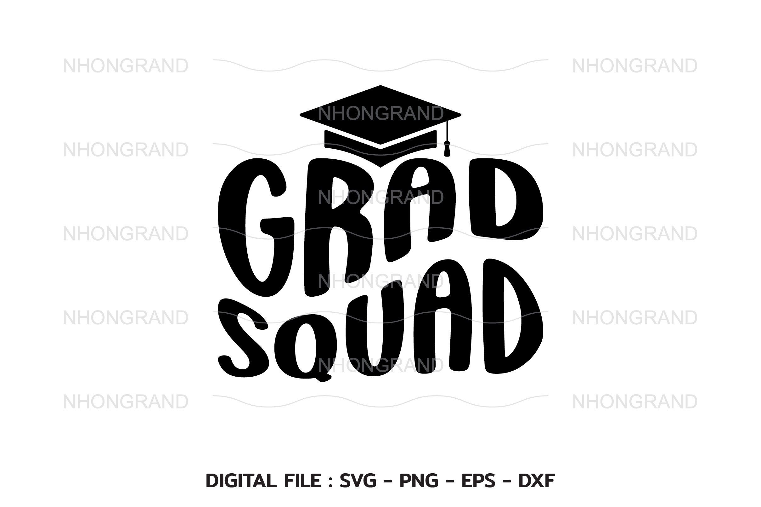 Graduation Squad Graduation Cap Svg Lover Gift T-shirt | Etsy