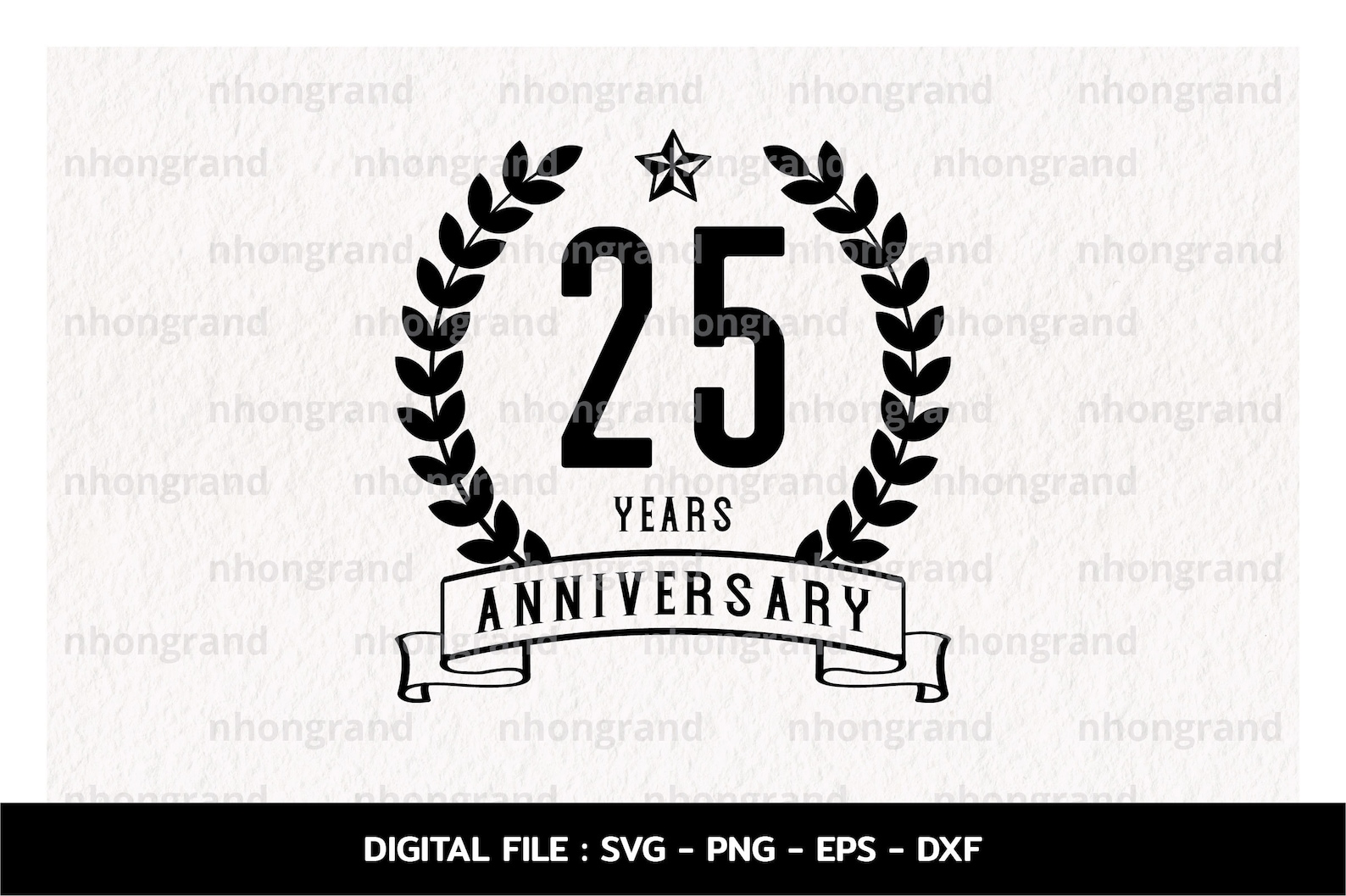 25 Years Anniversary Celebration Monogram Svg T-shirt Cricut - Etsy