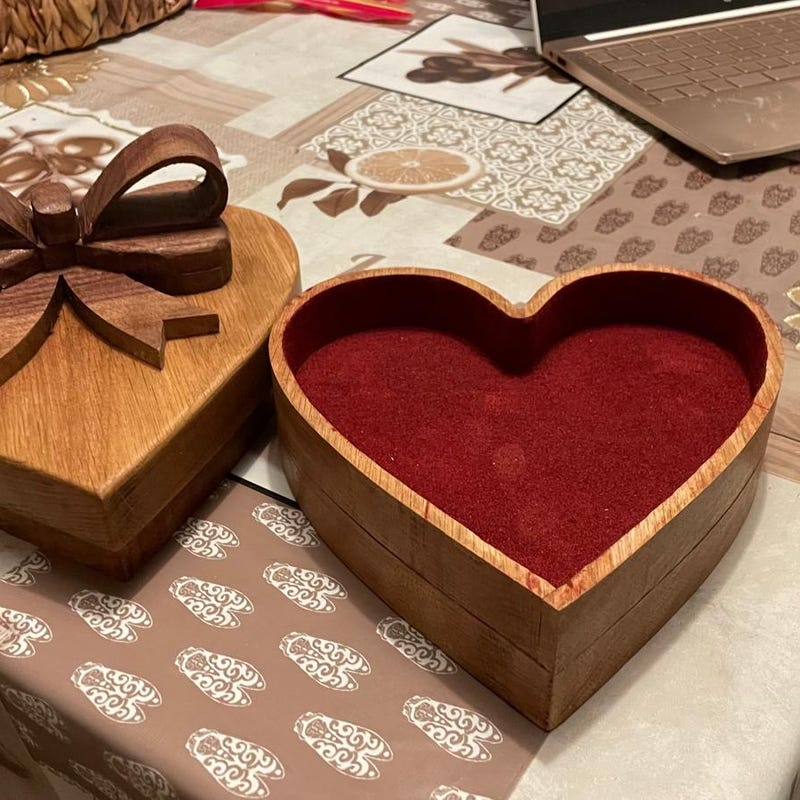 Heart Bandsaw Box - Etsy
