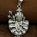 925 Sterling Silver Handmade Hindu God Lord Krishna Shrinathji Pendant ...