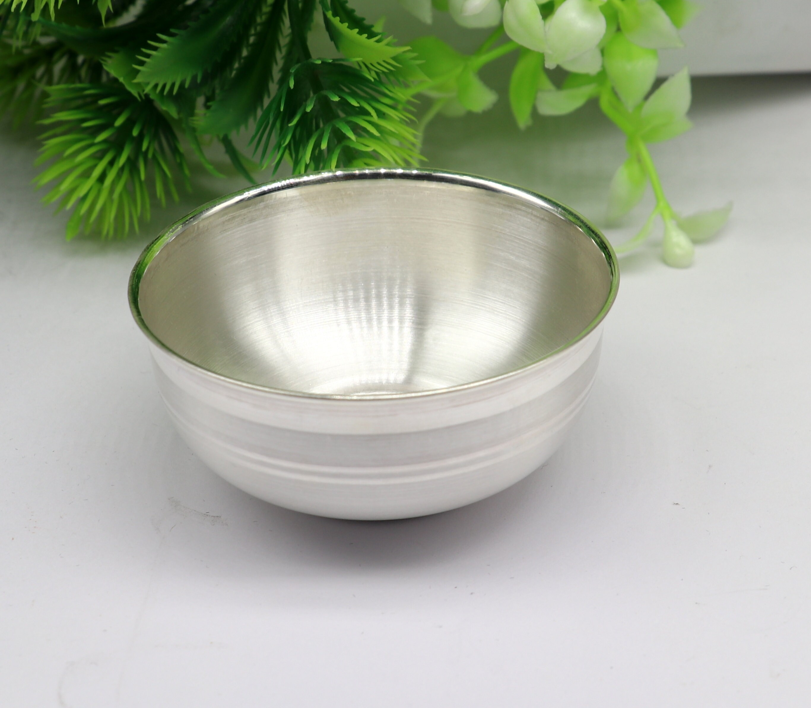 999 Pure Silver Handmade Solid Baby Bowl Silver Tumbler Gifting Silver ...