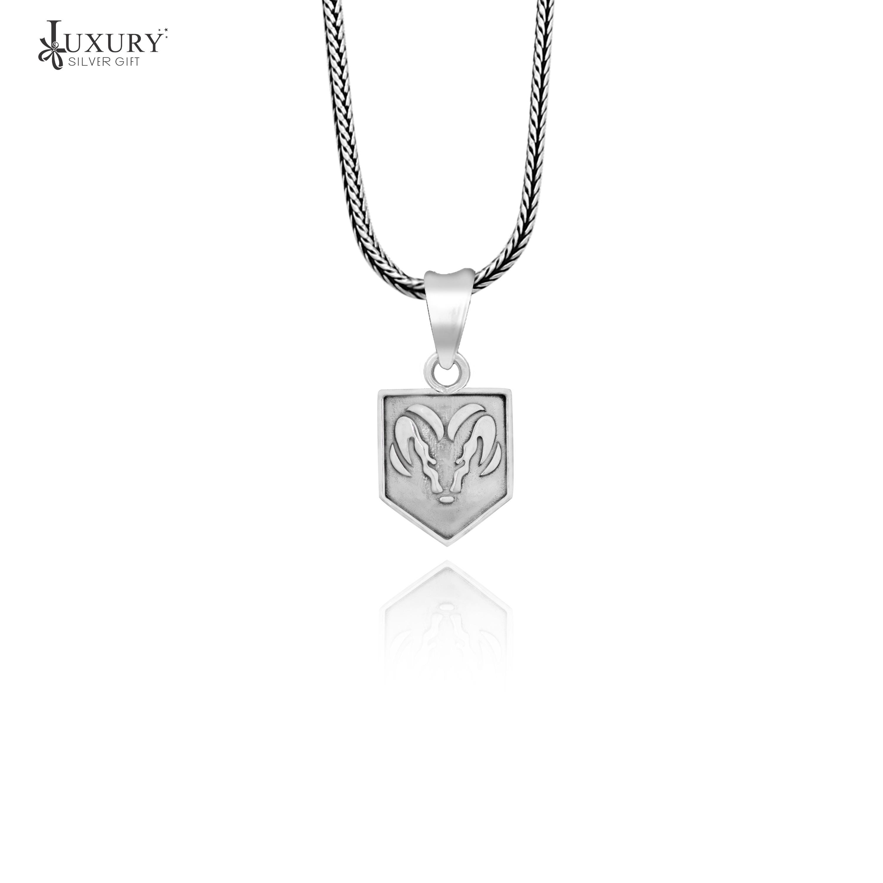 925 Pure Silver ZODIAC SYMBOL ARIES Sign Pendant Best Gifting Pendant ...