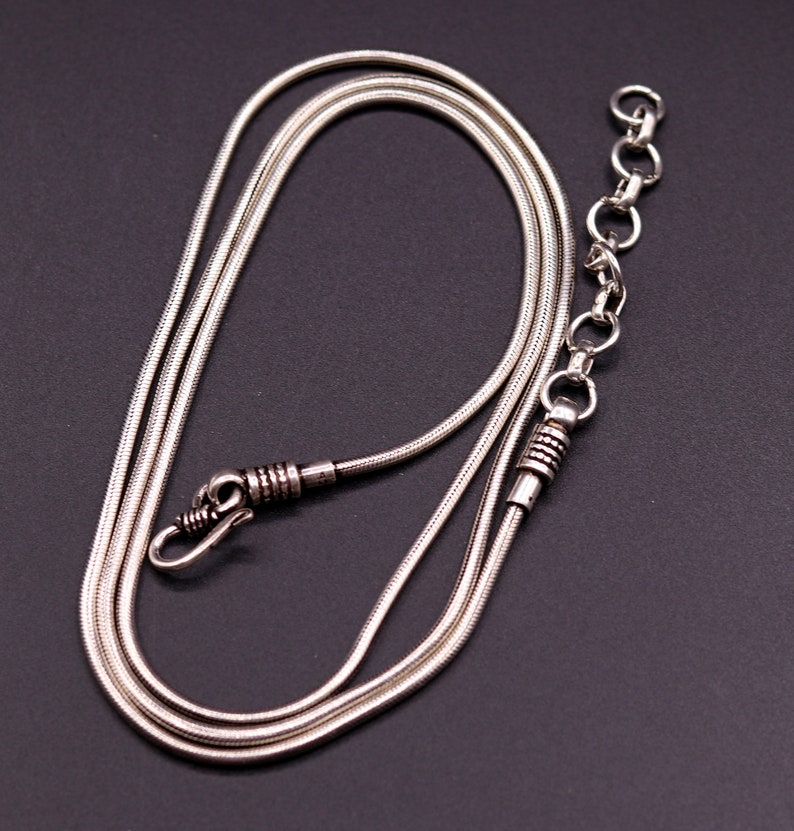 925 Sterling Silver Handmade Adjustable Belly Chain, Pendant Chain ...