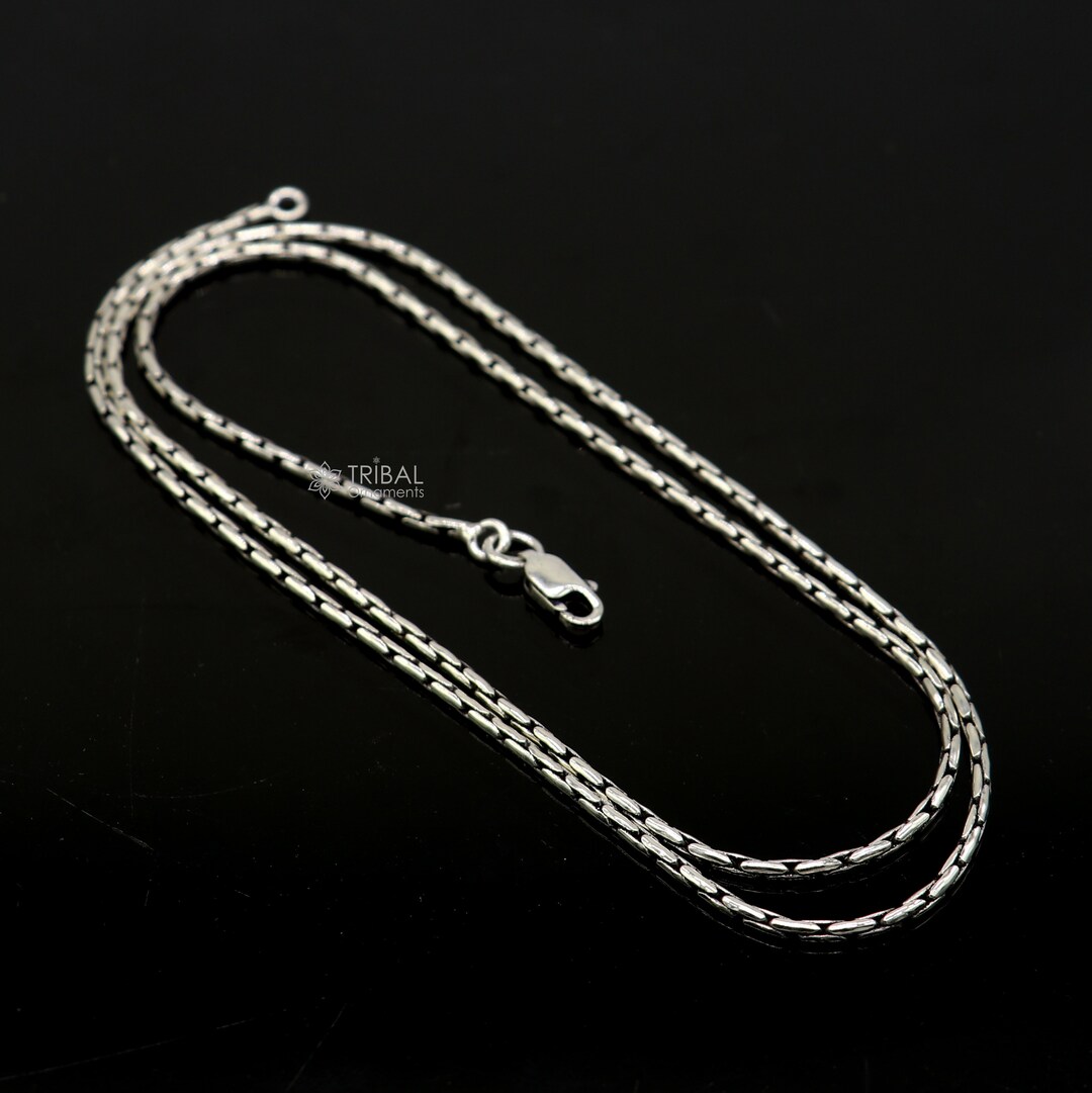 All Size 1.5mm 925 Sterling Silver Handmade Solid Fancy Stylish Silver ...