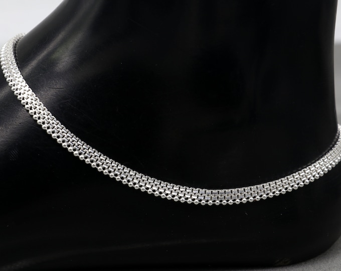 925 Sterling Silver Anklet / Silver Payal / Silver Anklet / Silver ...