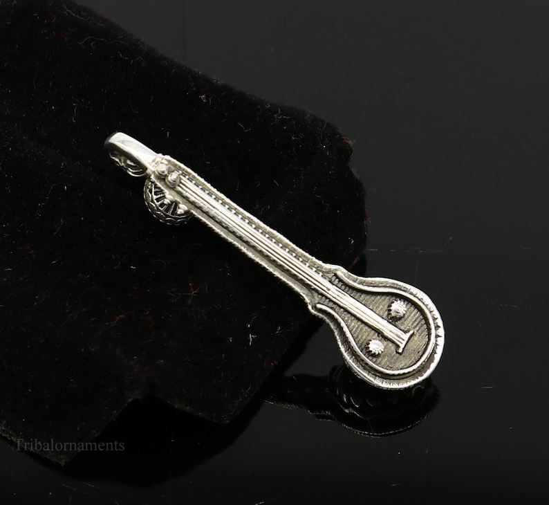 925 Sterling Silver Saraswati Veena, Silver Musical Instrument Veena ...