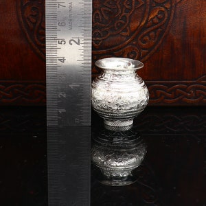 Solid Sterling Silver Handmade Designer Small Kalash or Pot, Unique ...
