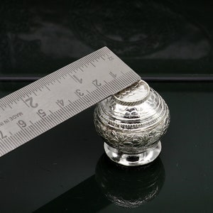 Solid Sterling Silver Handmade Designer Small Kalash or Pot, Unique ...