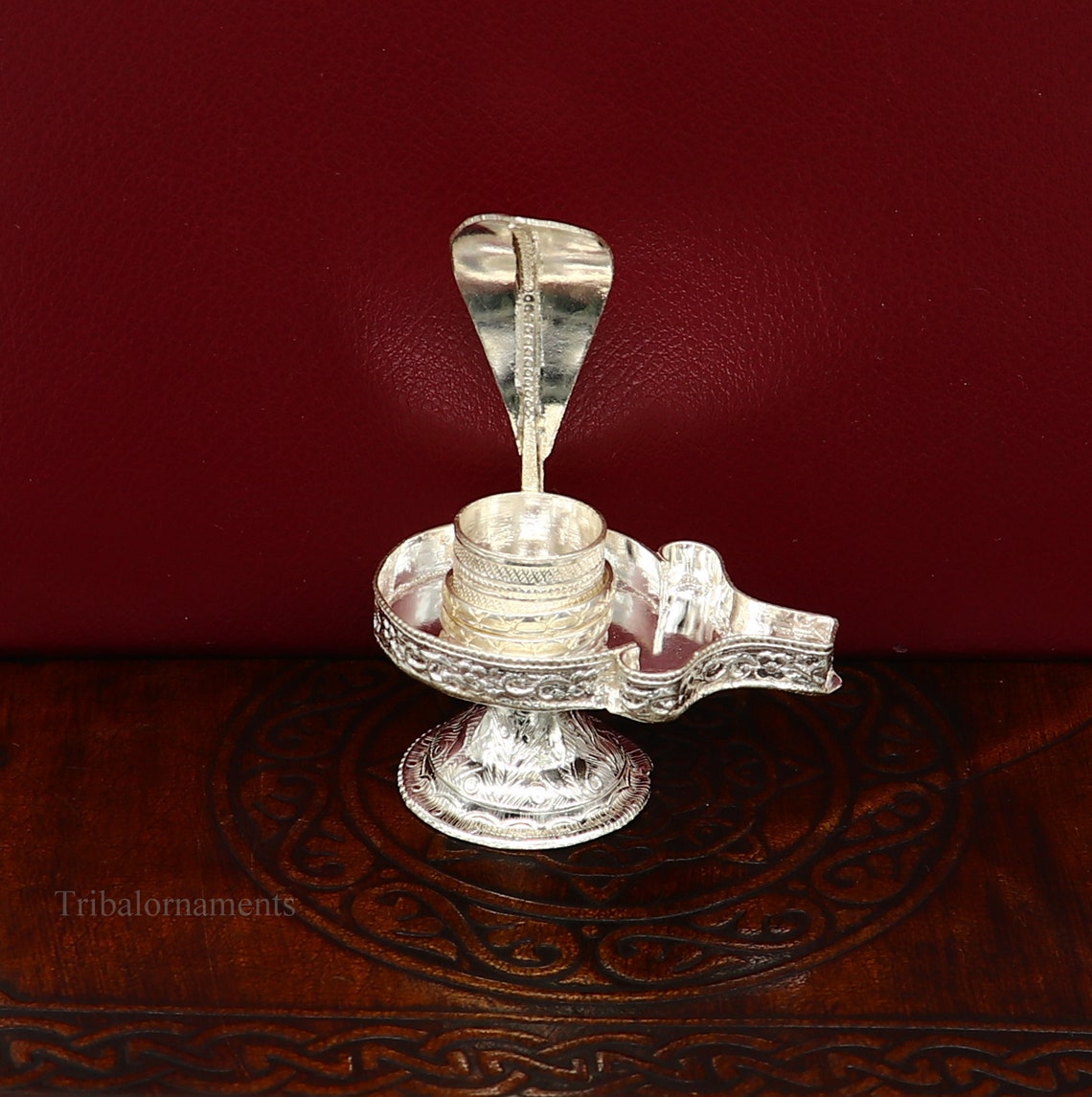 Pure 925 Solid Sterling Silver Lord Shiva Lingam Stand/jalheri, Use for ...