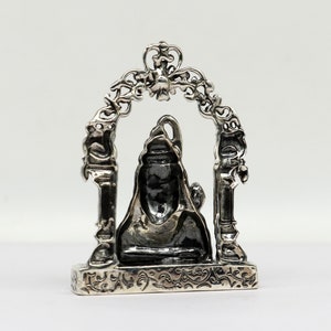 925 Sterling Silver Hindu Idol Shiva/mahadeva Statue Pooja Articles ...