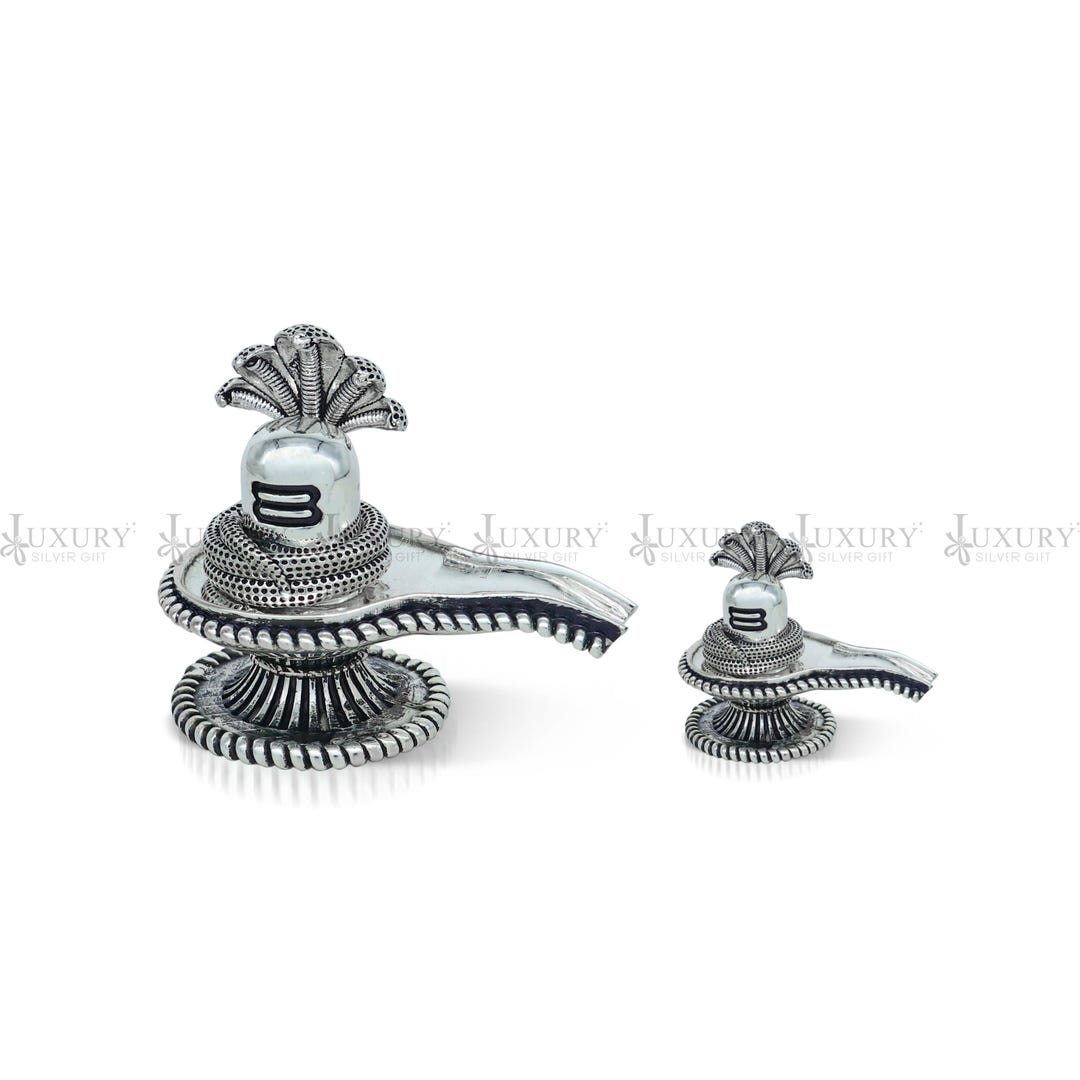 925 Sterling Silver Lord Shiva Lingam Divine Shiva Lingam at Home ...