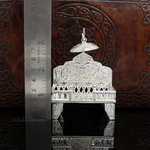925 Pure Sterling Silver Handcrafted Small Singhasan, Idol Krishna Bal ...