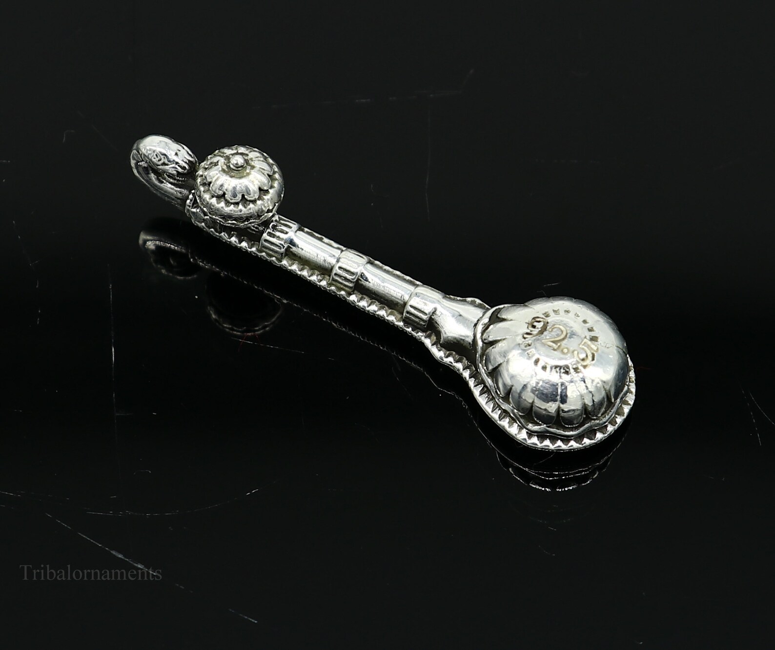 925 Sterling Silver Saraswati Veena, Silver Musical Instrument Veena ...