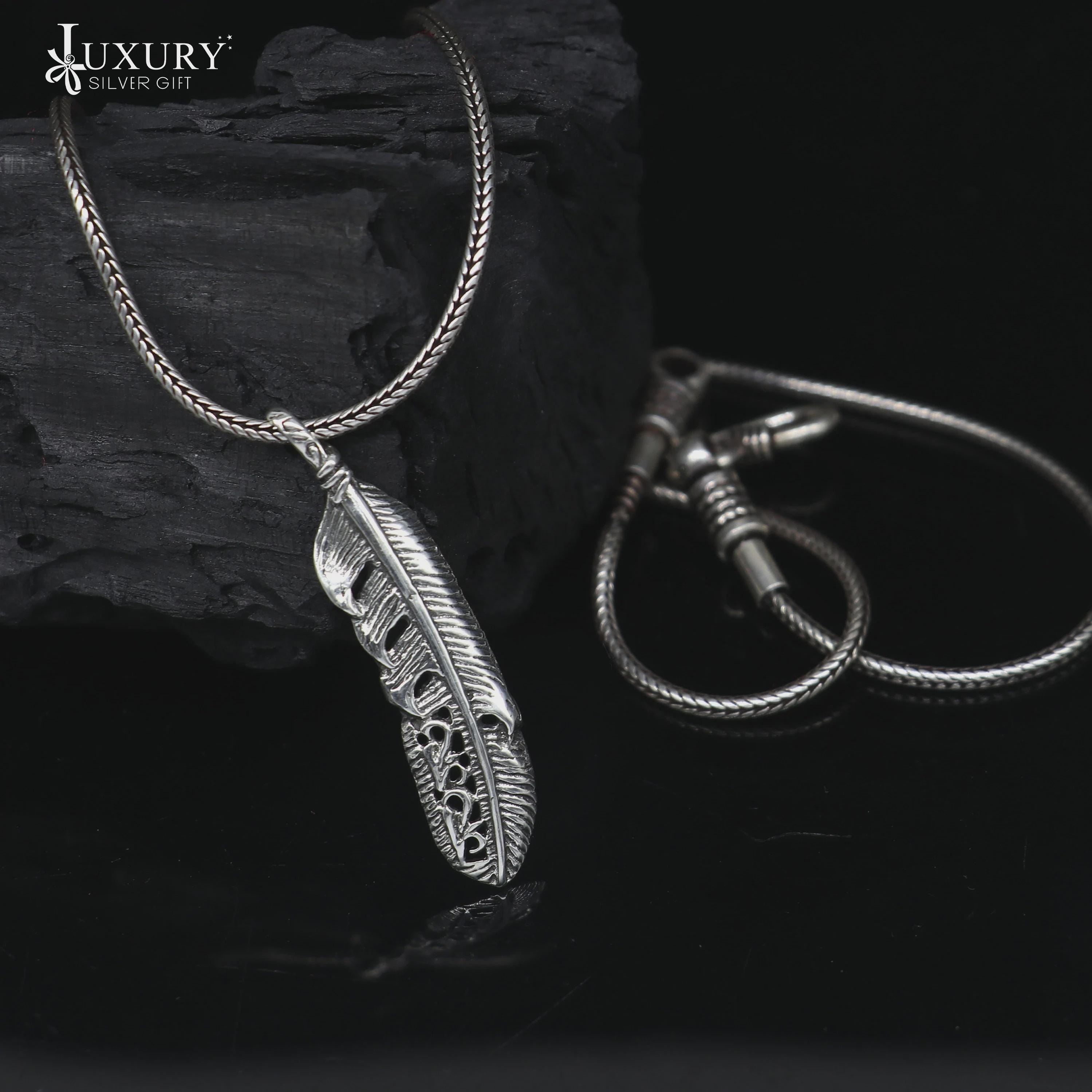 925 Sterling Silver Unique Bird Wing Pendant/ Bird Feather Pendant ...