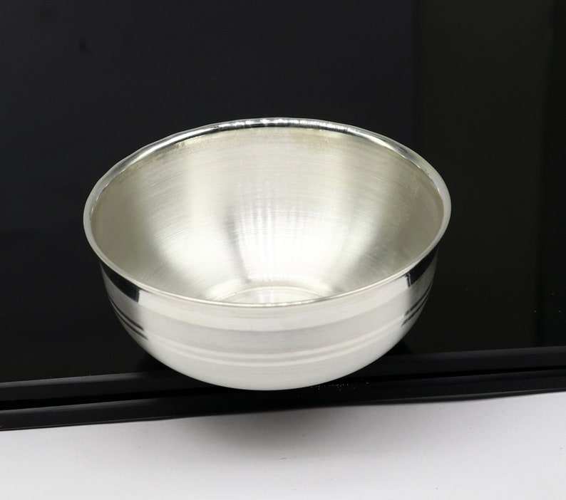 999 Pure Silver Handmade Solid Baby Bowl Silver Tumbler Gifting Silver ...