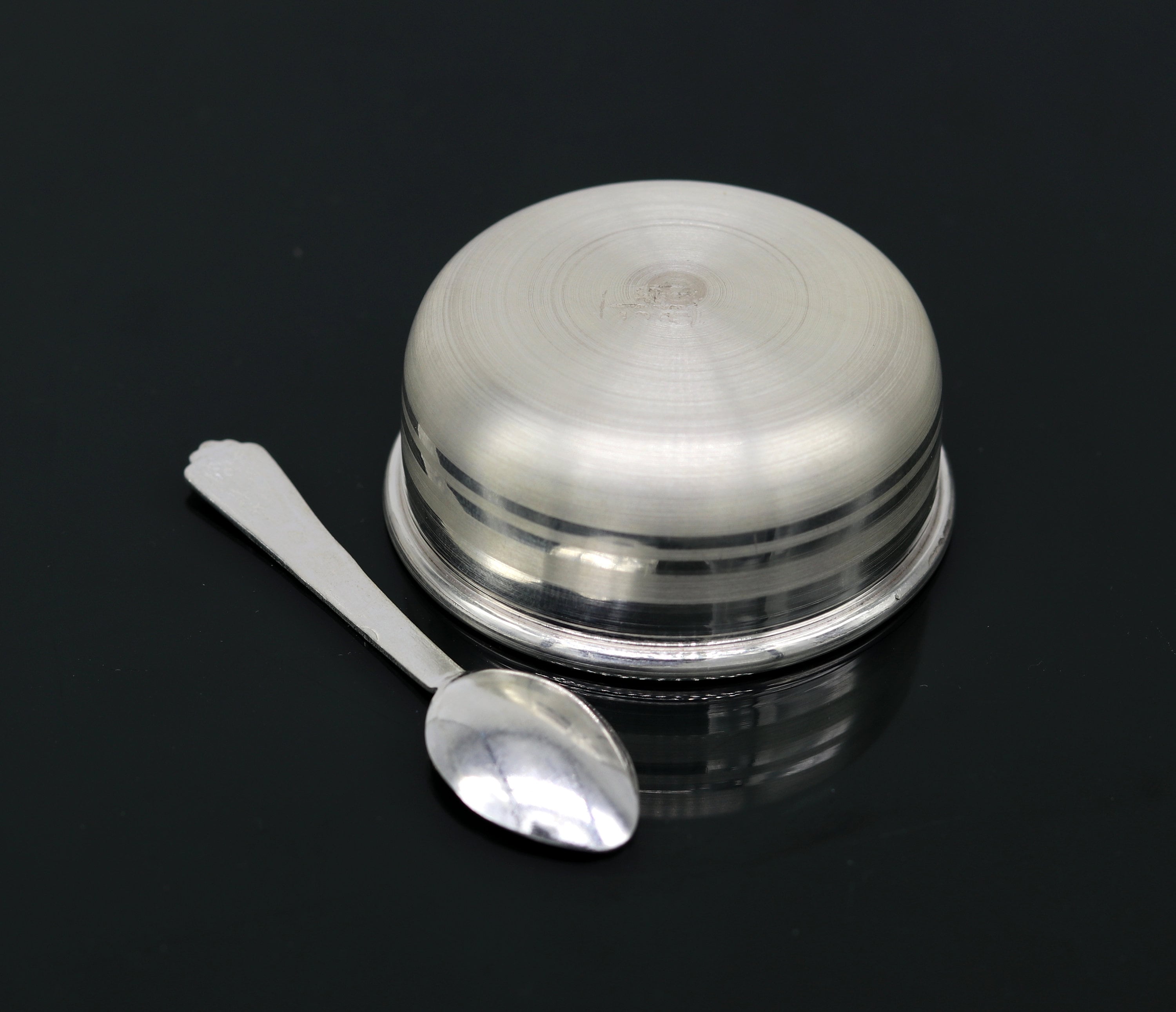 999 Pure Silver Solid Bowl and Spoon Silver Baby Set Tumbler Excellent ...