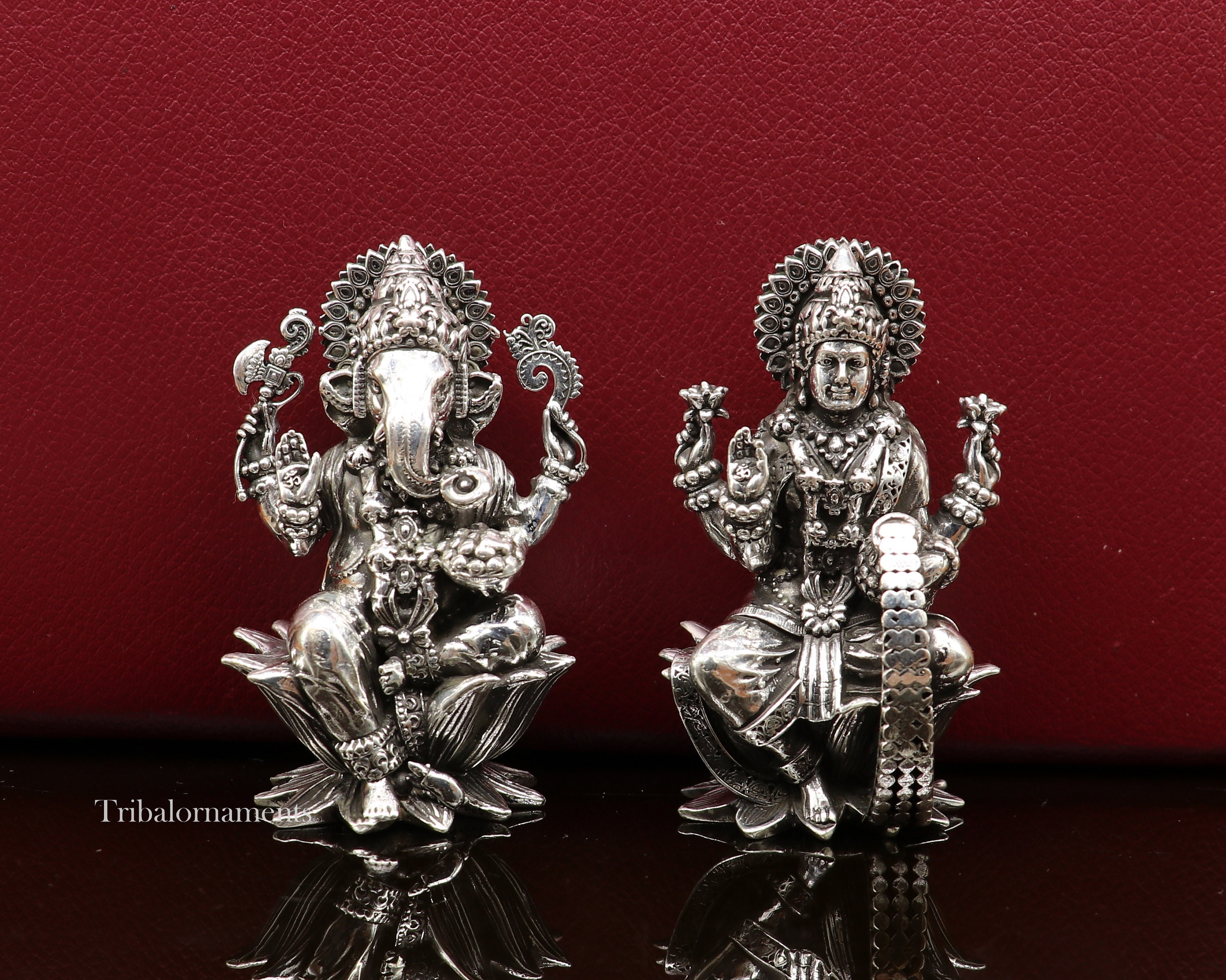 2 925 Sterling Silver Handmade Hindu Idols Laxmi - Etsy