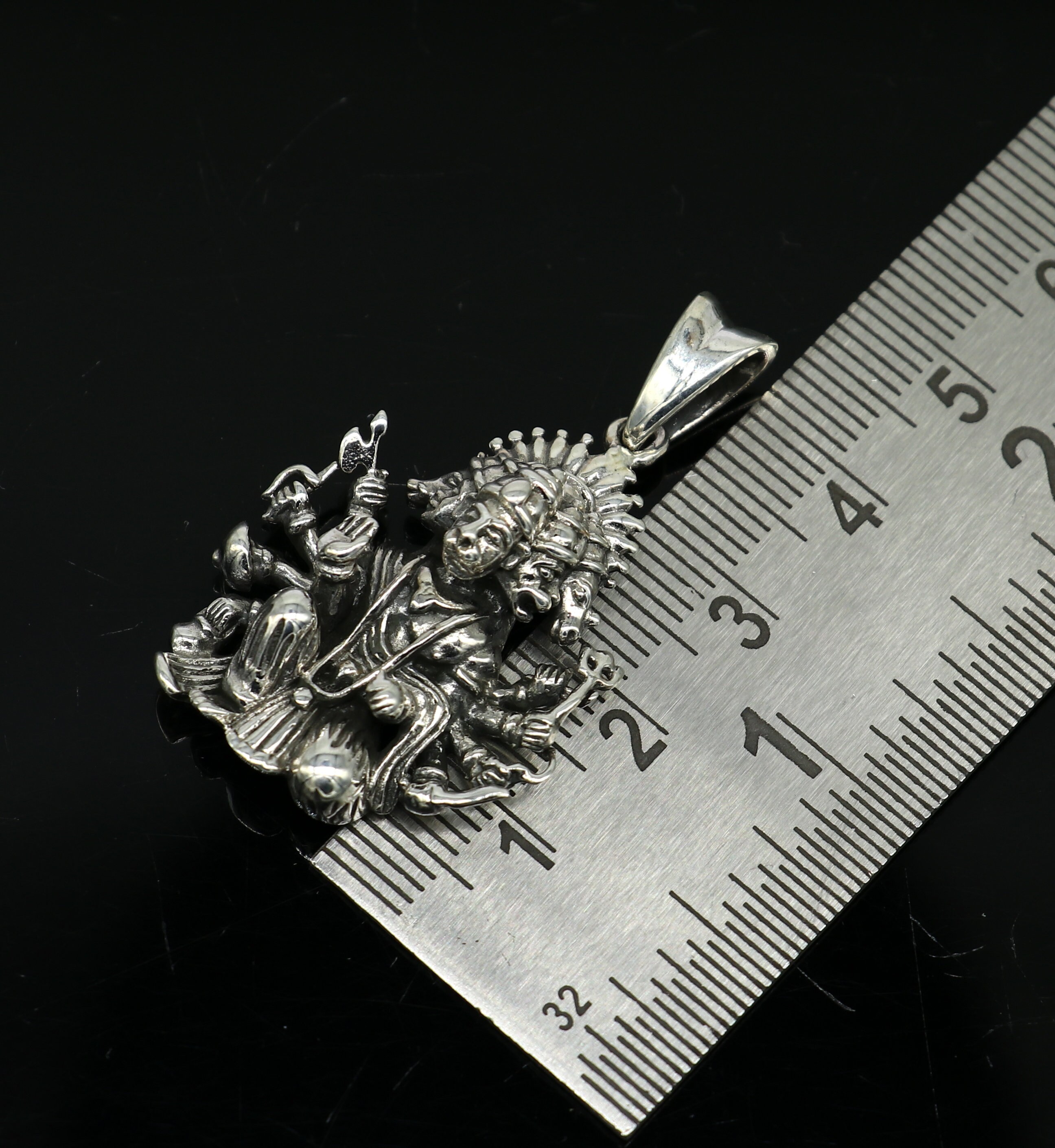 Buy Divine 925 Sterling Silver Handmade Hindu God Lord Panchmukhi ...