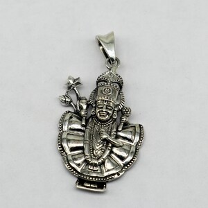 925 Sterling Silver Handmade Hindu God Lord Krishna Shrinathji Pendant ...