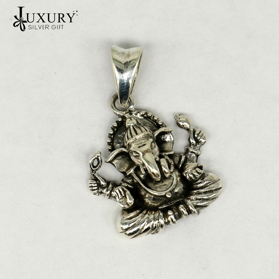 925 Sterling Silver Handmade Idol Ganesha Pendant, Amazing Stylish ...