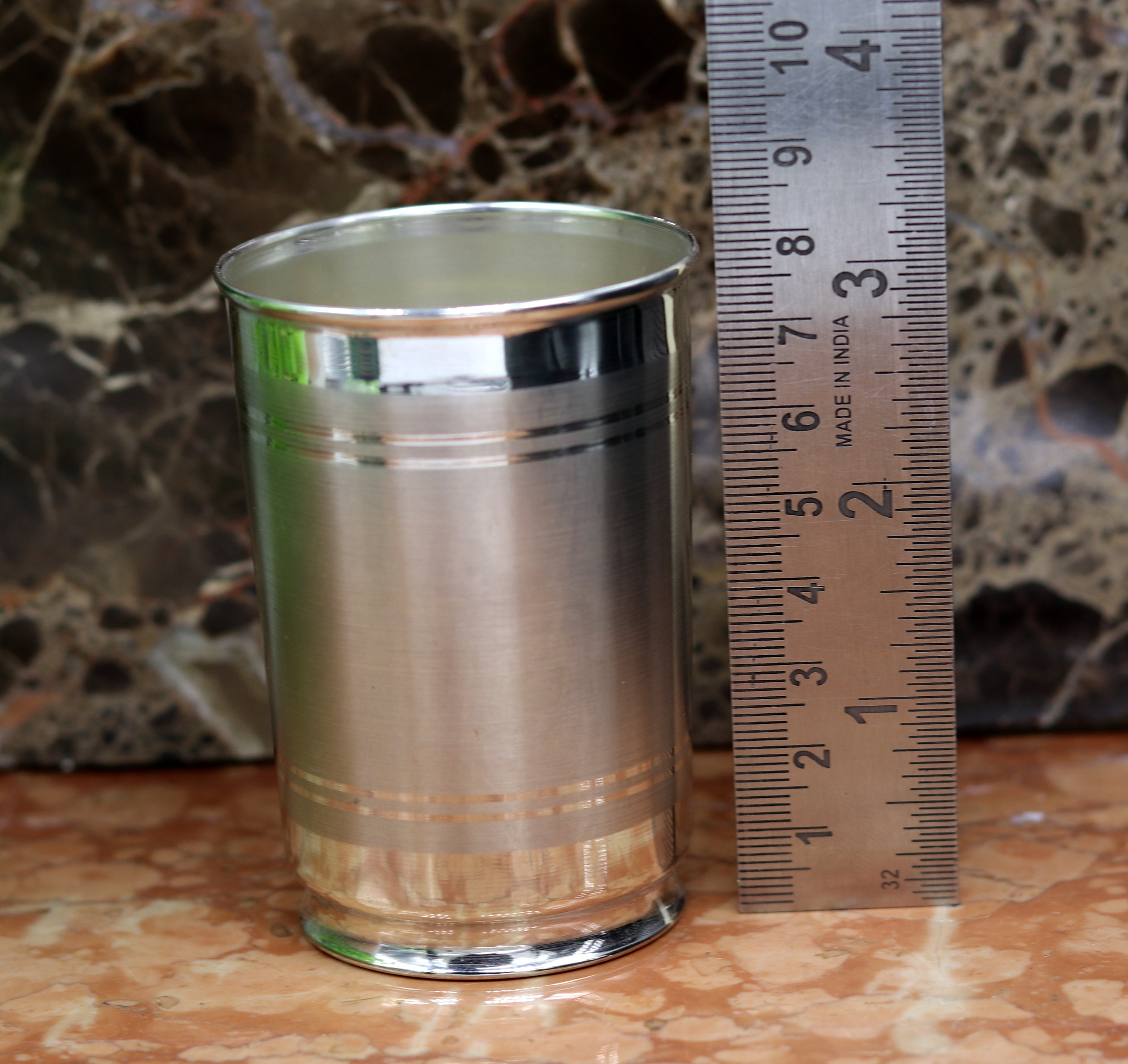 999 Pure Silver Handmade Exclusive Gifting Water Glass, Silver Tumbler ...