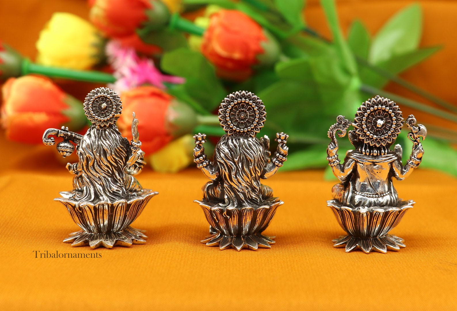 2 925 Sterling Silver Handmade Hindu Idols Laxmi - Etsy