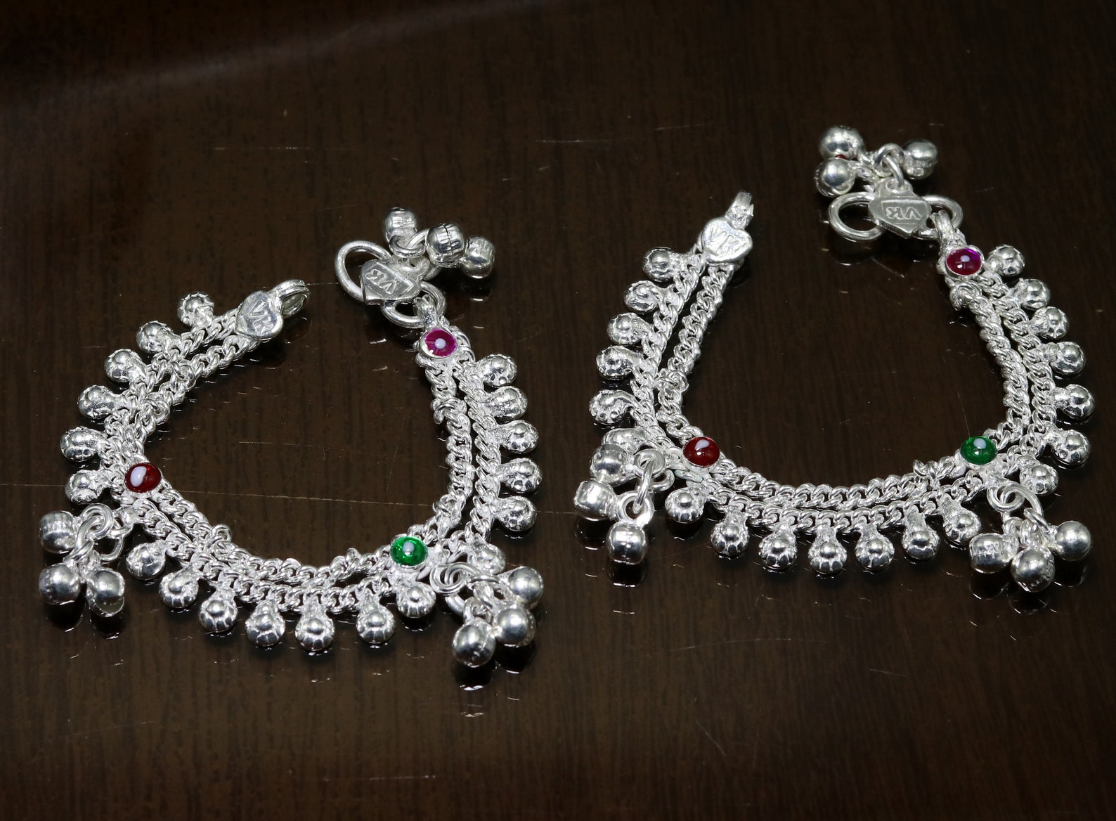 5.0 solid silver Vintage antique design hanging bells | Etsy