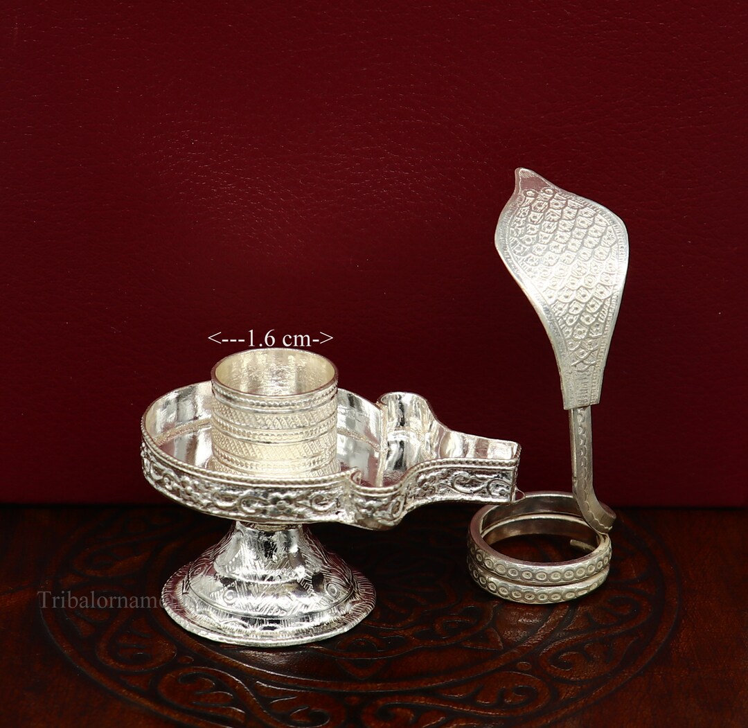 Pure 925 Solid Sterling Silver Lord Shiva Lingam Stand/jalheri, Use for ...