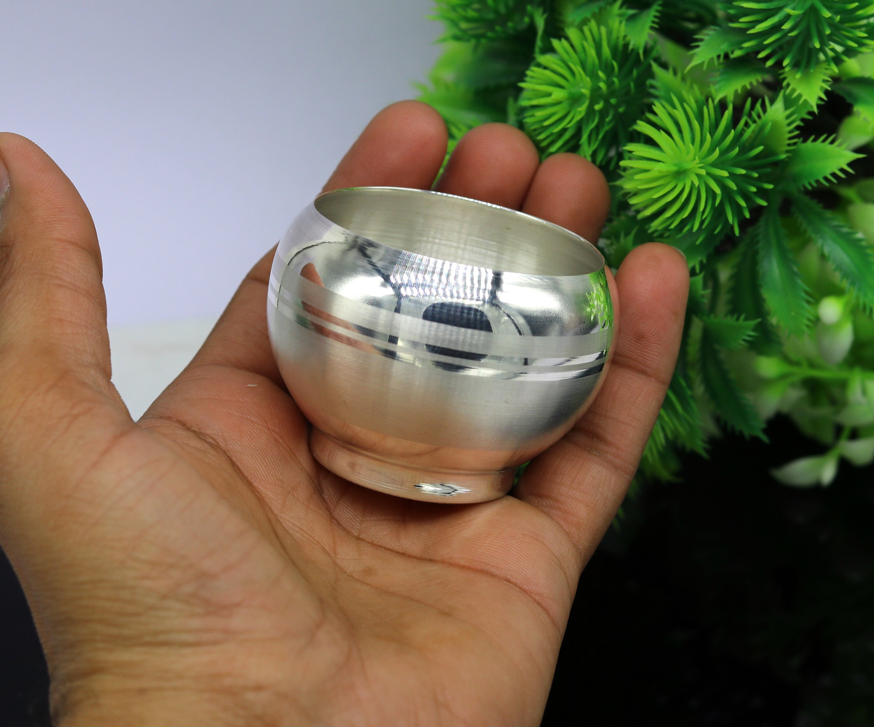 999 Pure Silver Bowl, Silver Baby Set Tumbler Flask Excellent Silver ...