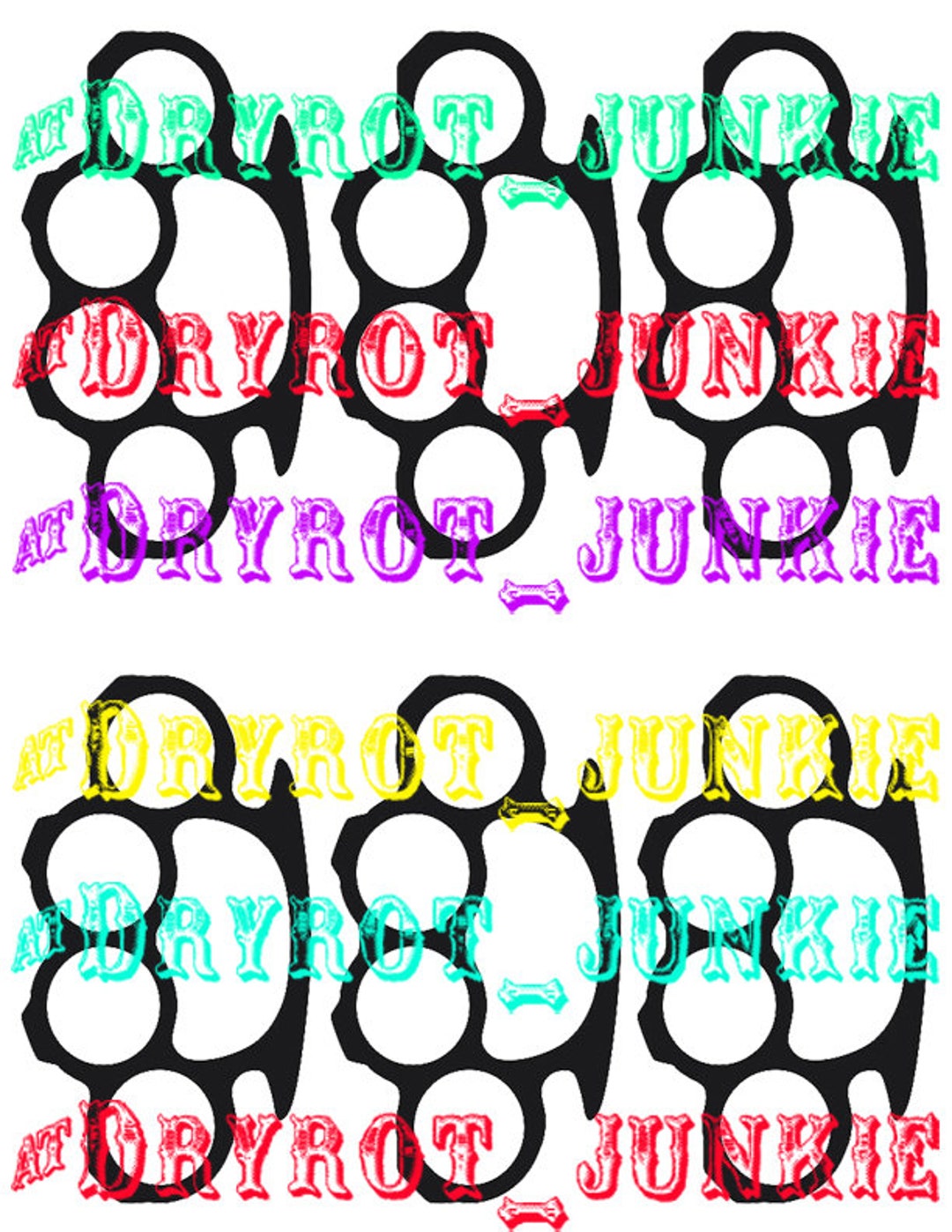 Brass Knuckle Pattern Layout for Projects L-XL Hands - Etsy