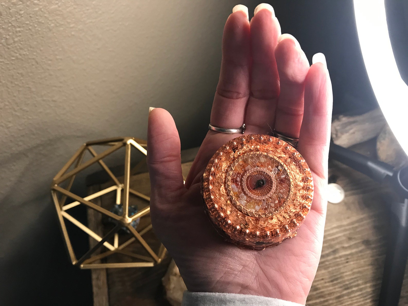 Powerful orgonite tower orgone generator. EMF 5G protection | Etsy