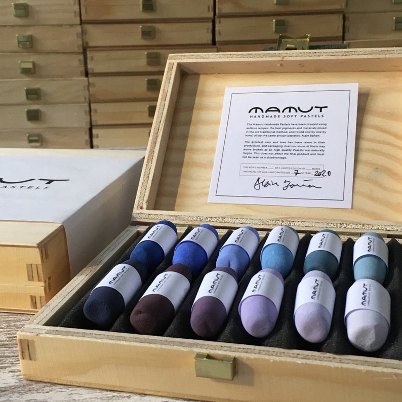 Handmade Soft Pastel Set #10: Artisan Colors in a Wooden Box - Etsy