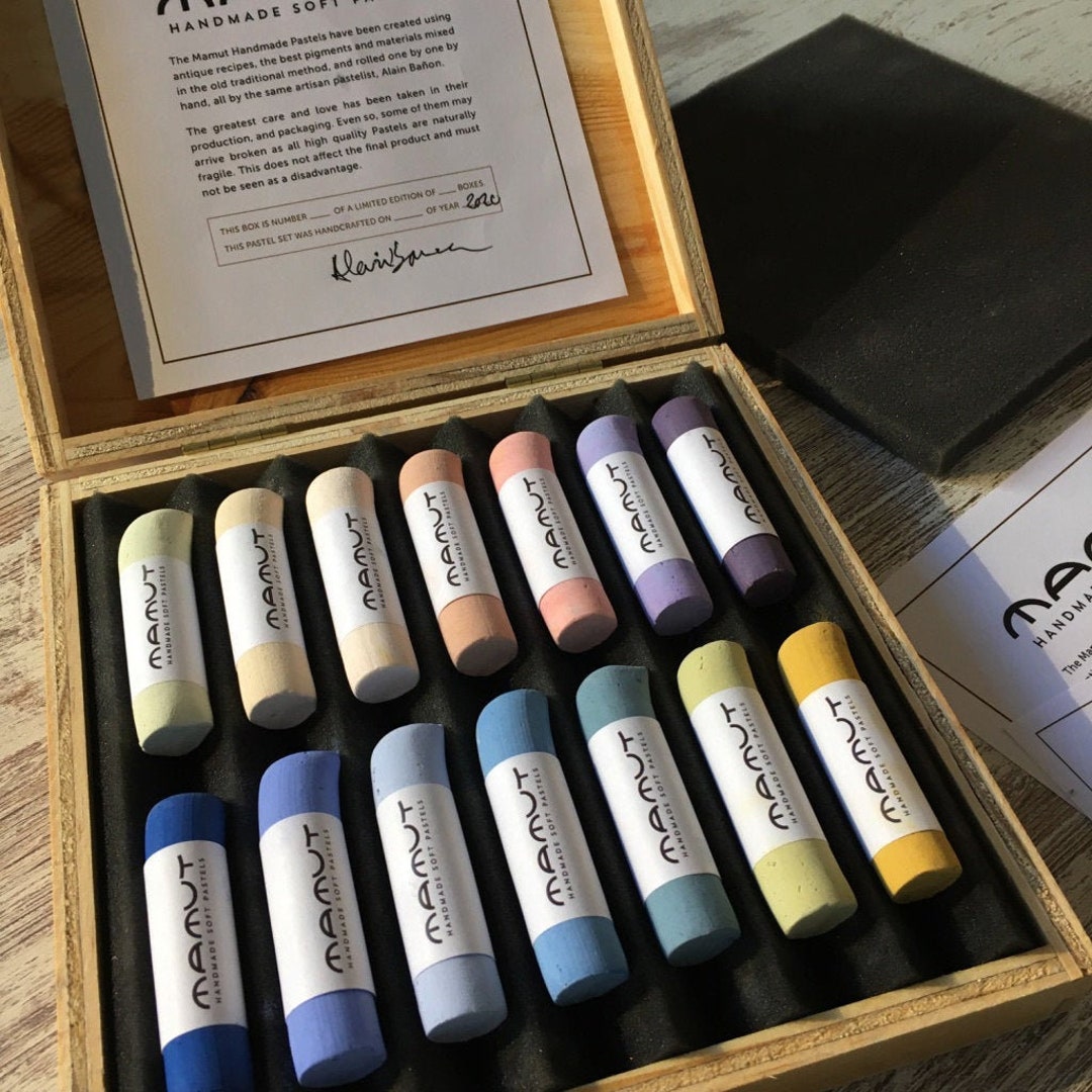 Mamut, Handmade Soft Pastels, Set Nº17, (14 Big Selected Soft Pastel ...