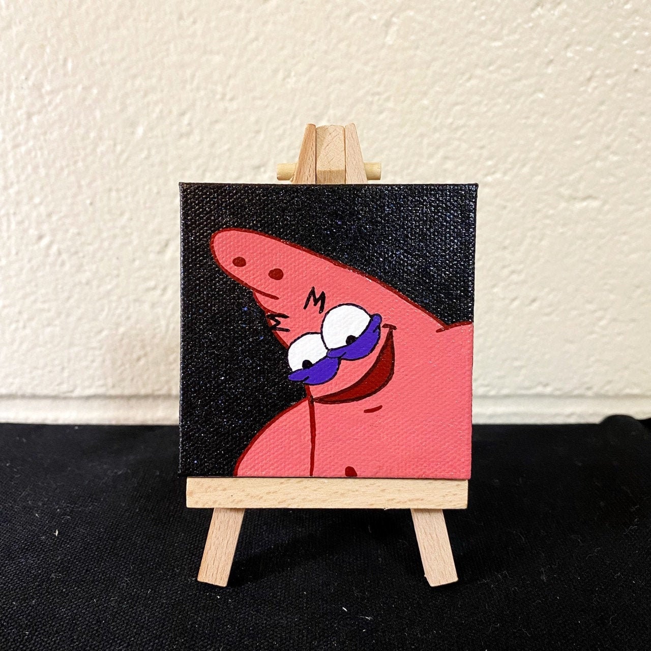 Spongebob Squarepants Patrick I love you meme aesthetic meme painting ...