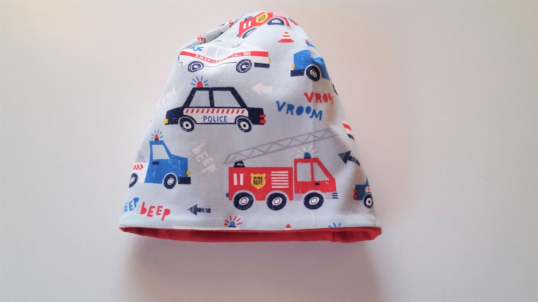 Beanie Hat Fire Brigade Rescue Vehicles for Children - Etsy