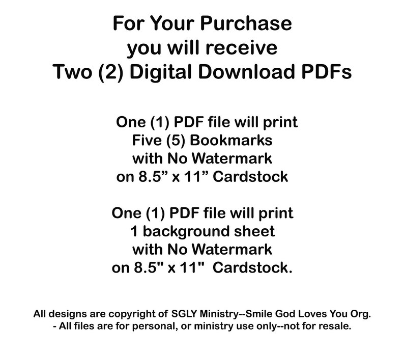 God's Love Scripture Bookmarks, Collection of 5 (digital Download) - Etsy